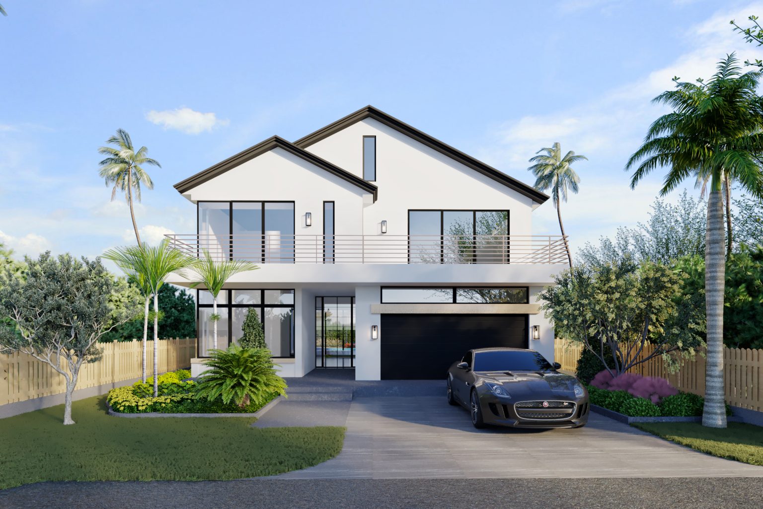 3D Exterior Rendering Fort Lauderdale Florida - House Rendering
